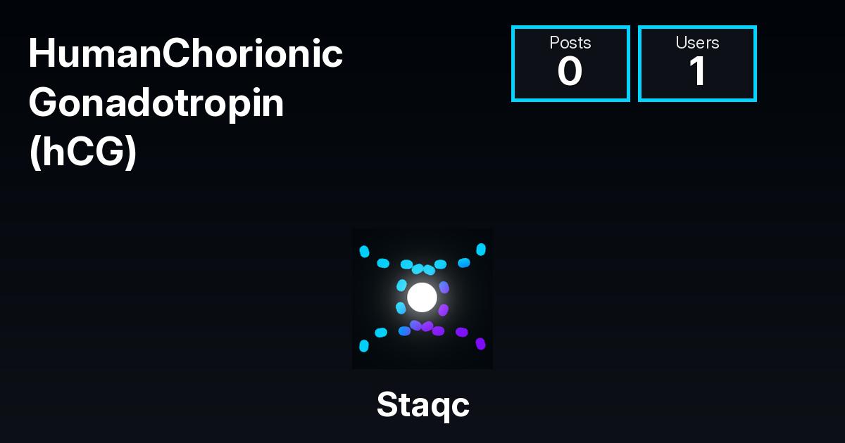 Human Chorionic Gonadotropin (hCG) | Staqc | Track and Analyze Your ...