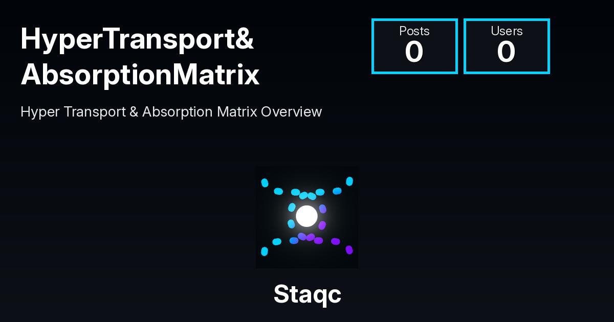 Hyper Transport & Absorption Matrix | Supplement DetailsStaqc | Track and Analyze Your Health Data