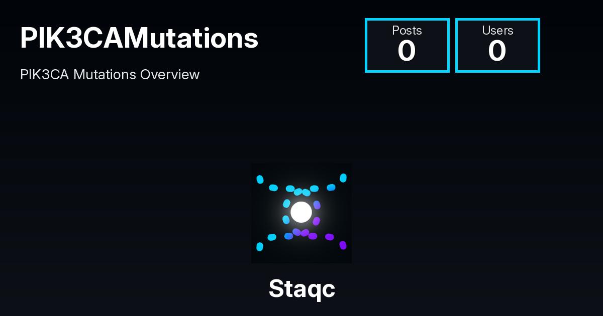 PIK3CA Mutations | Staqc | Track and Analyze Your Health Data