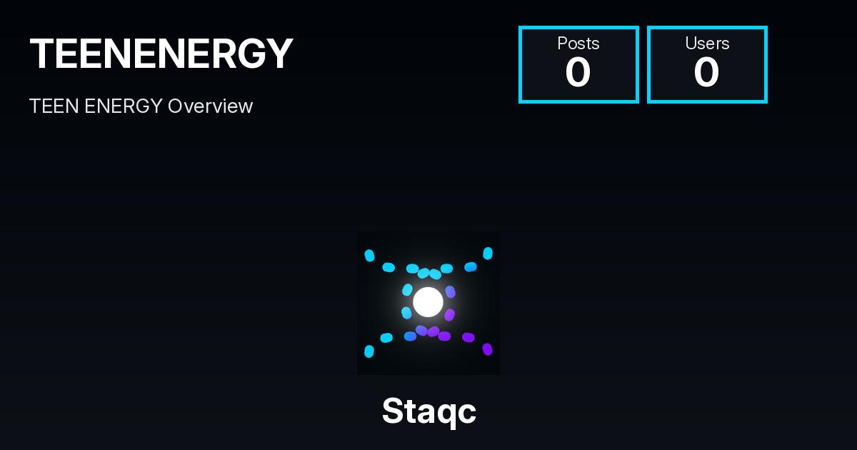 TEEN ENERGY | Supplement DetailsStaqc | Track and Analyze Your Health Data