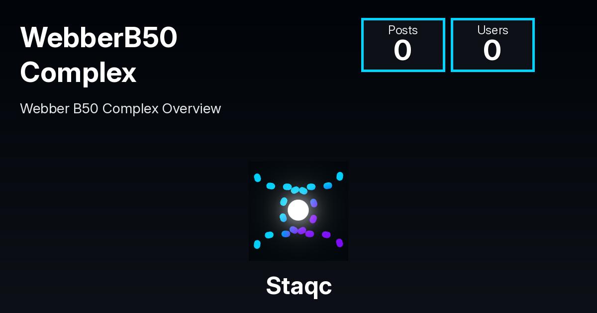 Webber B50 Complex | Supplement DetailsStaqc | Track and Analyze Your ...